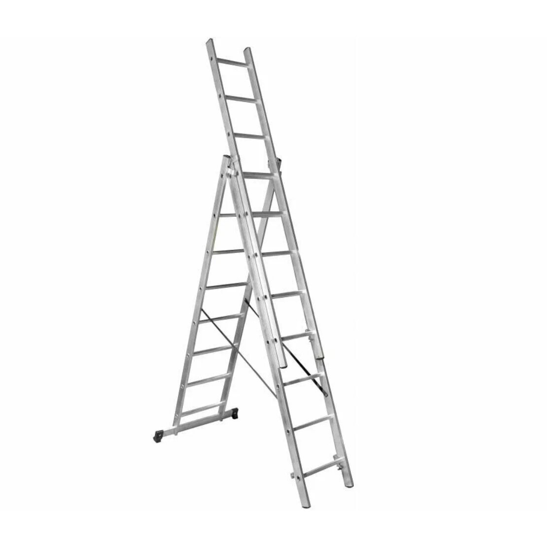 Лестница трехсекционная Gigant L-03 3x8, максимальная нагрузка 150 кг