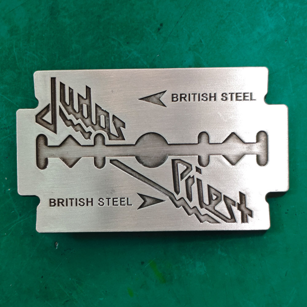 Ковбойская пряжка для ремня с британская сталь священник-иуда бляха на ремень мужской 40мм