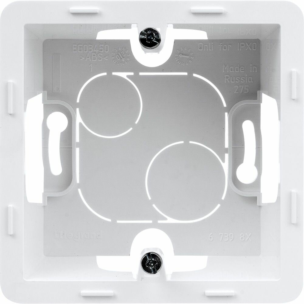 Legrand INSPIRIA Белый Коробка накладного монтажа - 1 пост, 673980