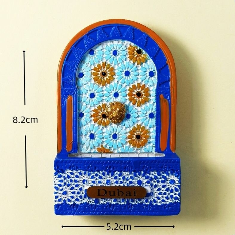 Сувенир для путешествий в Дубай, 3D-поделка, магнитный магнит на холодильник, подарок-5