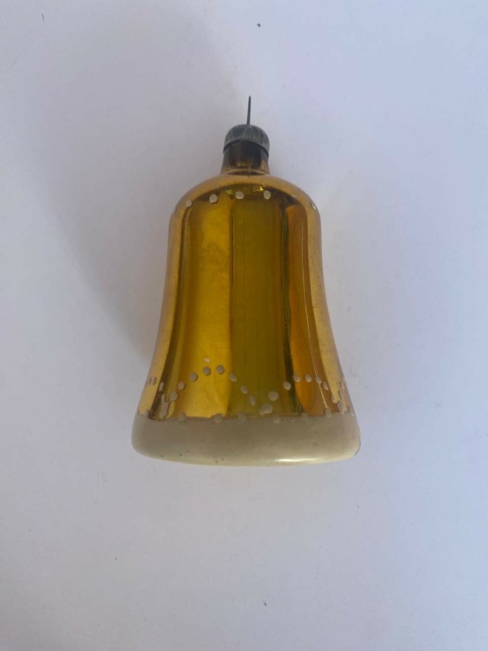 Игрушка на елку Колокольчик звонкий 8см Винтаж из СССР