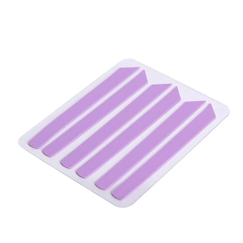 Силиконовые ленты для наращивания ресниц, Purple, 3 шт