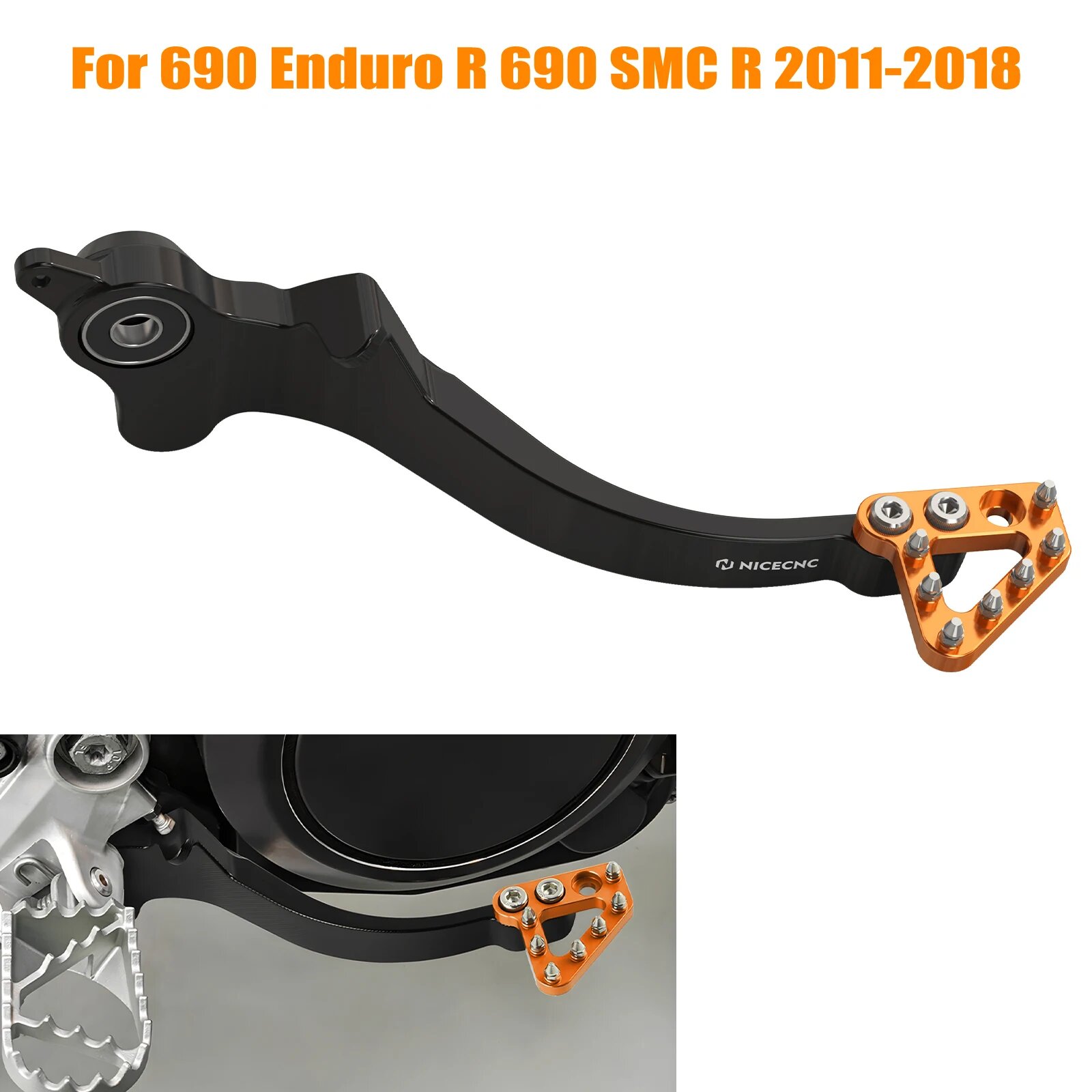 Для KTM 690 SMCR 690 Enduro R SMC 690 R Рычаг тормоза Педаль ножного тормоза для Husqvarna 701 Enduro 701 Supermoto GasGas 700 SM 700 ES