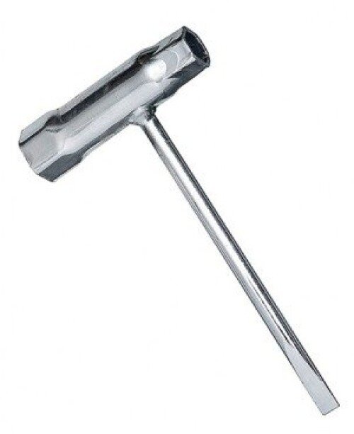 Ключ комбинированный Champion / Чемпион свечной для бензопил, глянцевая полировка, из металла, серый, 11/16мм / инструменты