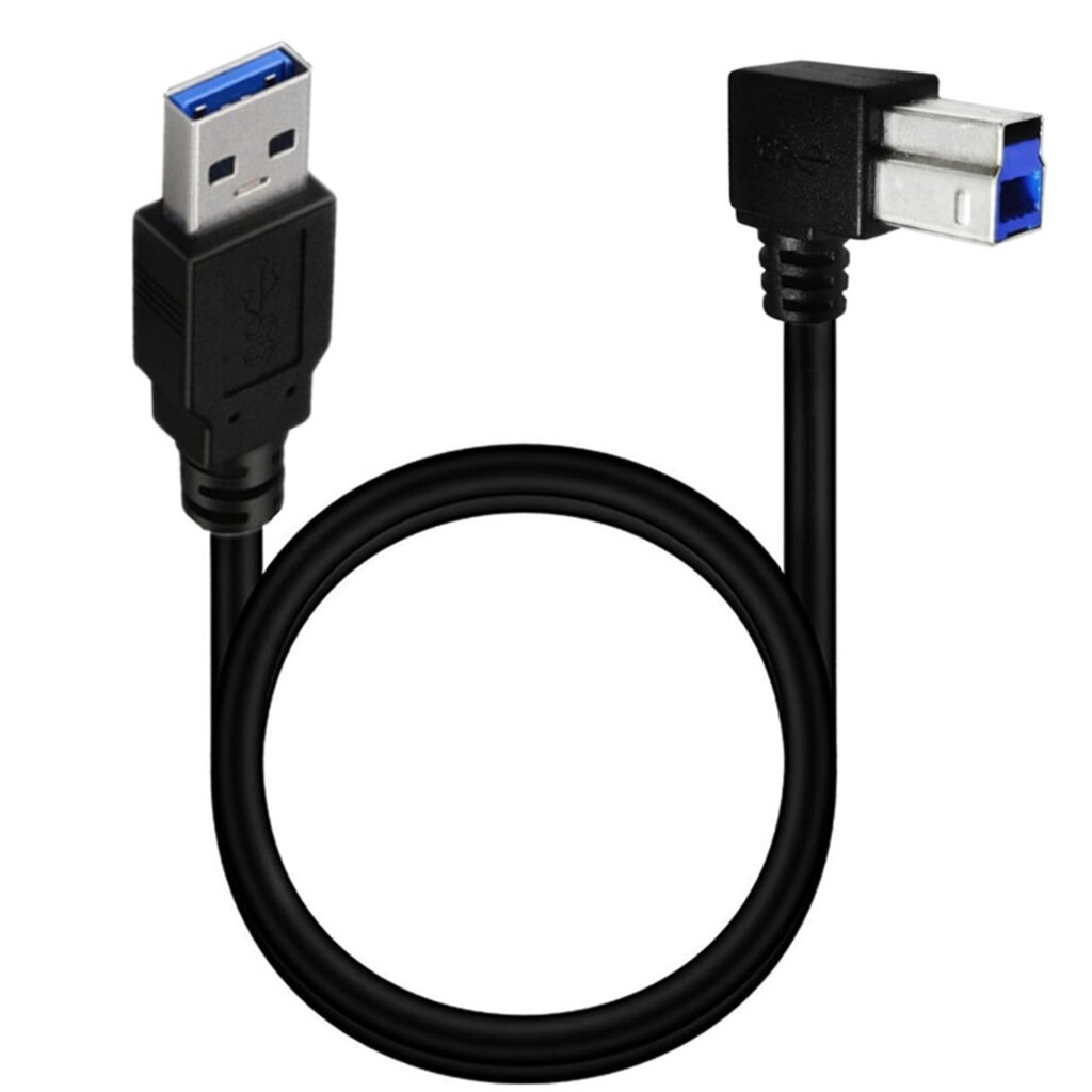 Кабель USB3.0 A-B с углом 90 градусов для принтера