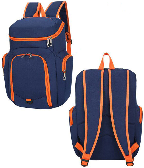 Рюкзак для мяча HXBP2303-36 blue-orange，Размеры: 48х30х20см。