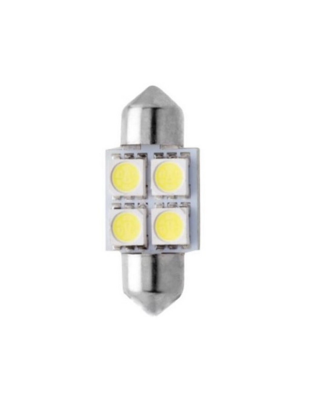 Лампа светодиодная Маяк C10W 12V, 12T11x31-W/4SMD5050, 1 шт