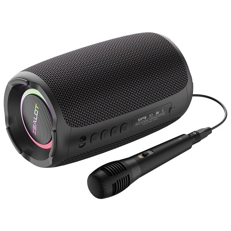 Bluetooth колонка с караоке, басом, подсветкой, портативная, громкая, беспроводная, для вечеринок и улицы