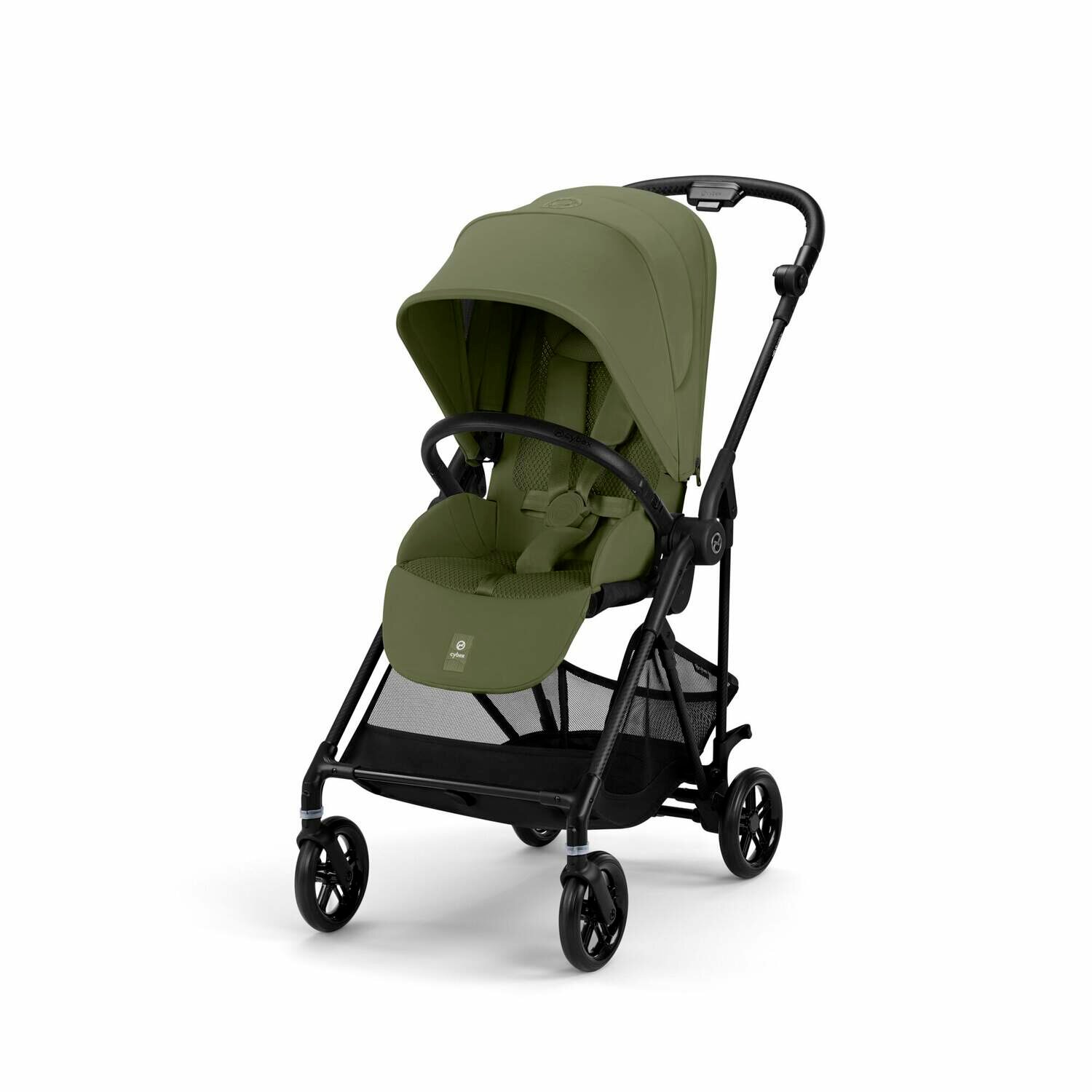 Прогулочная коляска Cybex Melio moss green Carbon new 2025 LIMITED