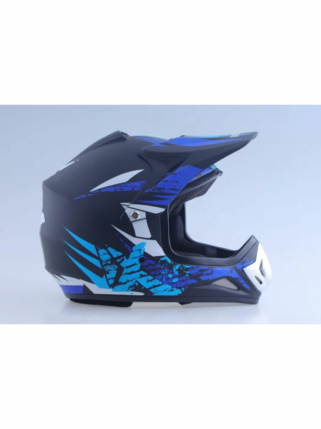 Шлем детский кроссовый WELS BLD-818 черный/синий матовый XS