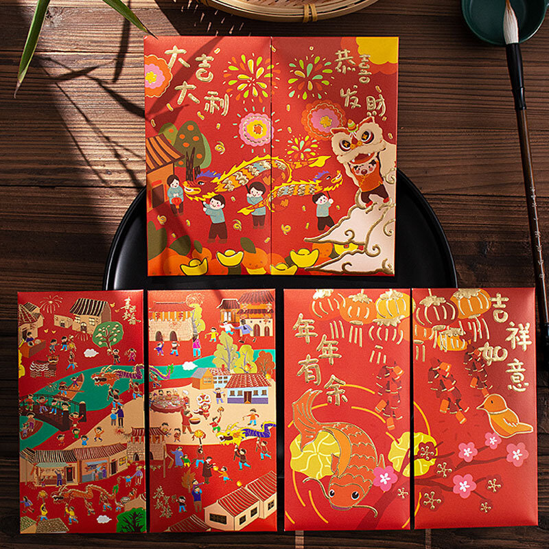 Свадебная сумка-конверт, с логотипом, 2025 год Змеи, красная, 6 шт