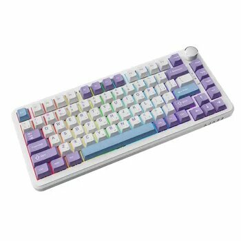 Игровая клавиатура проводная AK820 MAX EW, Английская раскладка, лазурный, синий