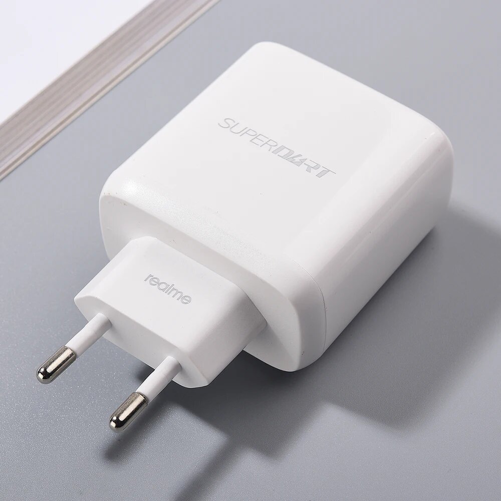 Зарядное устройство Realme SuperDart, 65 Вт, USB Type-C, для Realme 10 11 12 9i X50 X7 EU Plug only