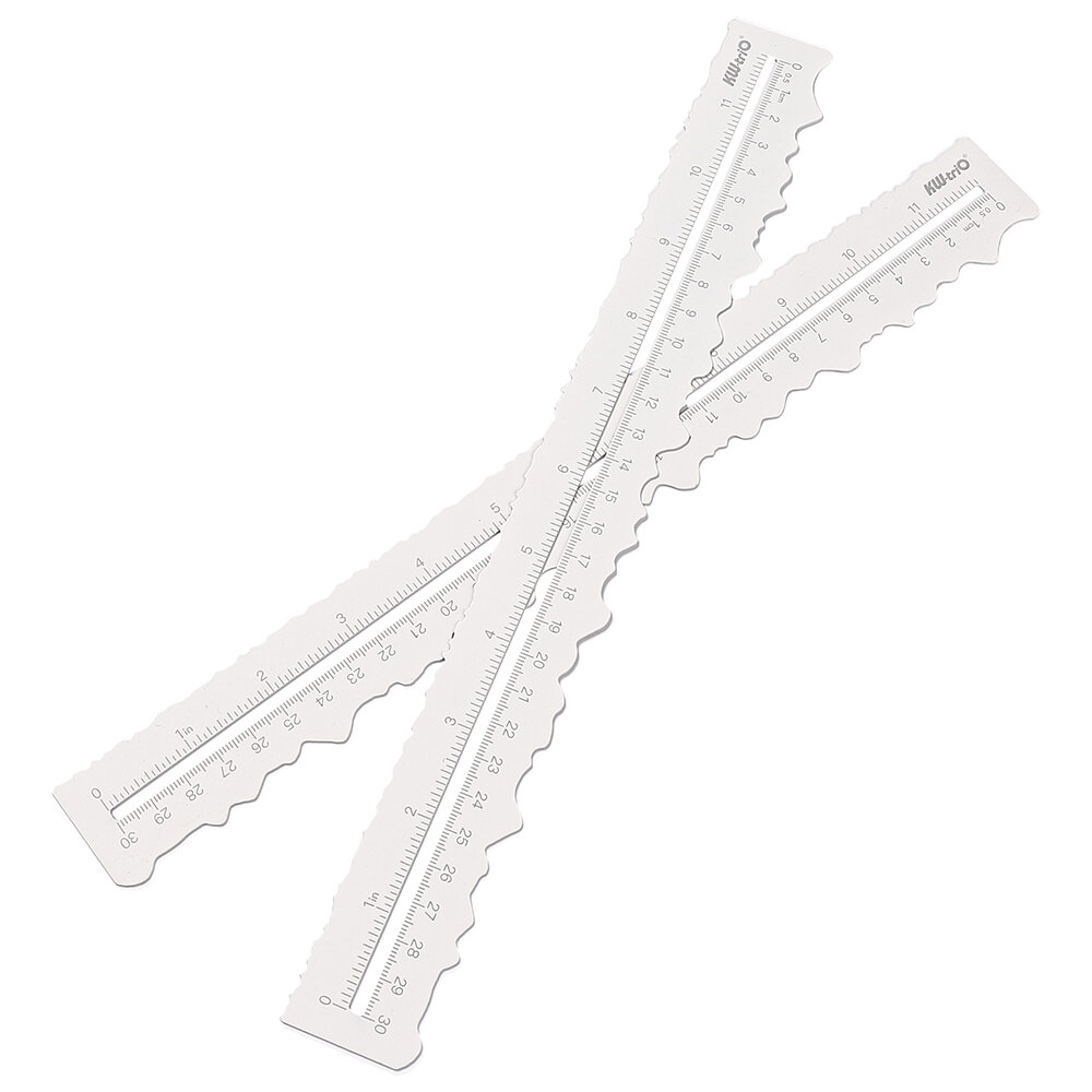 KW-trio металлическая линейка для разрывания бумаги, линейка для поделок, линейка для измерения, чертежей, резки, декоративной бумаги, DIY-проекта с неровными краями для скрапбукинга, инженерии, архитектуры, школы, канцелярских принадлежностей