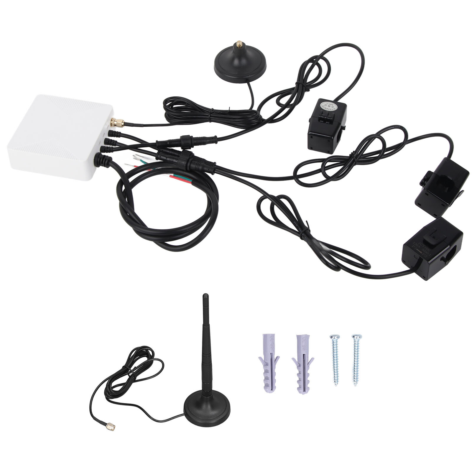 Wi-Fi энергомонитор, 3 фазы, 4-проводной клещевой измеритель электроэнергии, 100–240 В, для дома