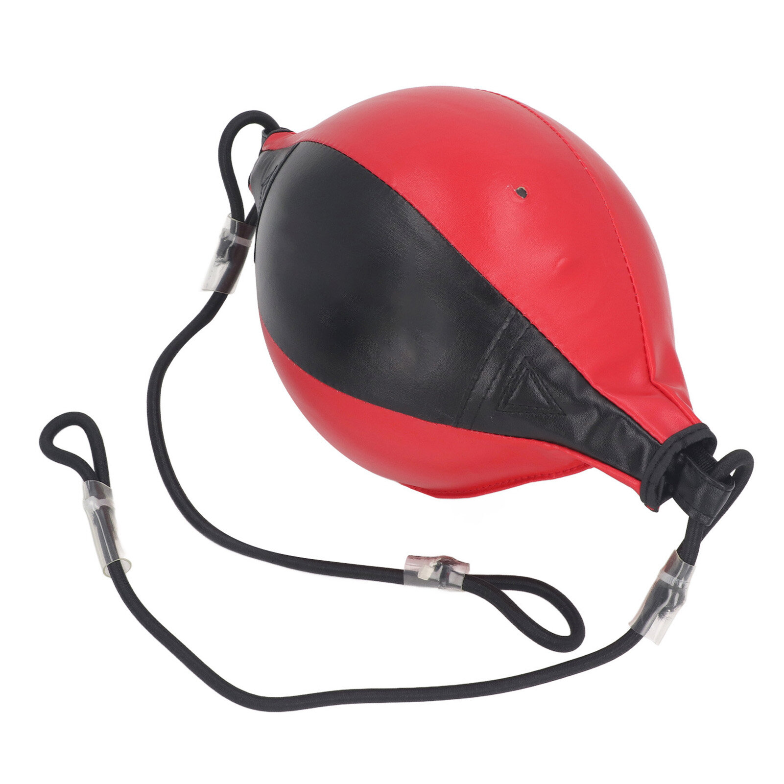 Двусторонняя боксерская груша из PU-кожи для тренировки, улучшение реакций и скорости, красно-черная, подходит для всех уровней