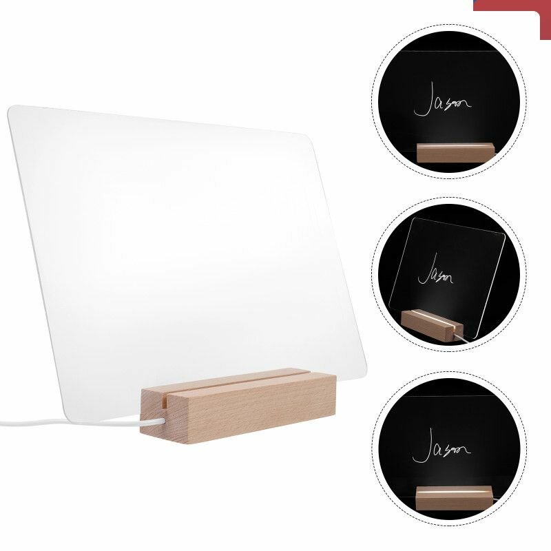 Офисная светящаяся доска для записей, заметок, рукописных сообщений, школа 30.2X20.2X1CM--