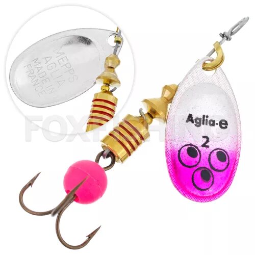 Блесна вращающиеся Mepps Aglia E №2 4,5 гр AG/ROSE