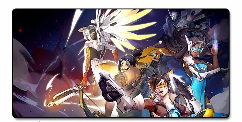 2024 Коврик для мыши аниме Overwatch / ковер под мышь для ноутбуков и компьютеров серии Коврик для мышки игровой большой 800*400*3mm