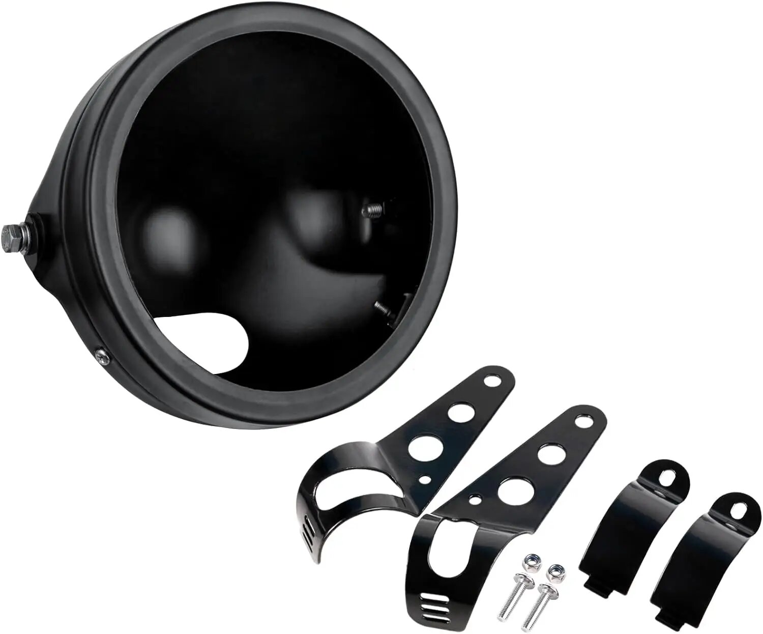 7-дюймовый корпус фар мотоцикла с кронштейном из нержавеющей стали для KAWASAKI Honda CB400 Yamaha Suzuki