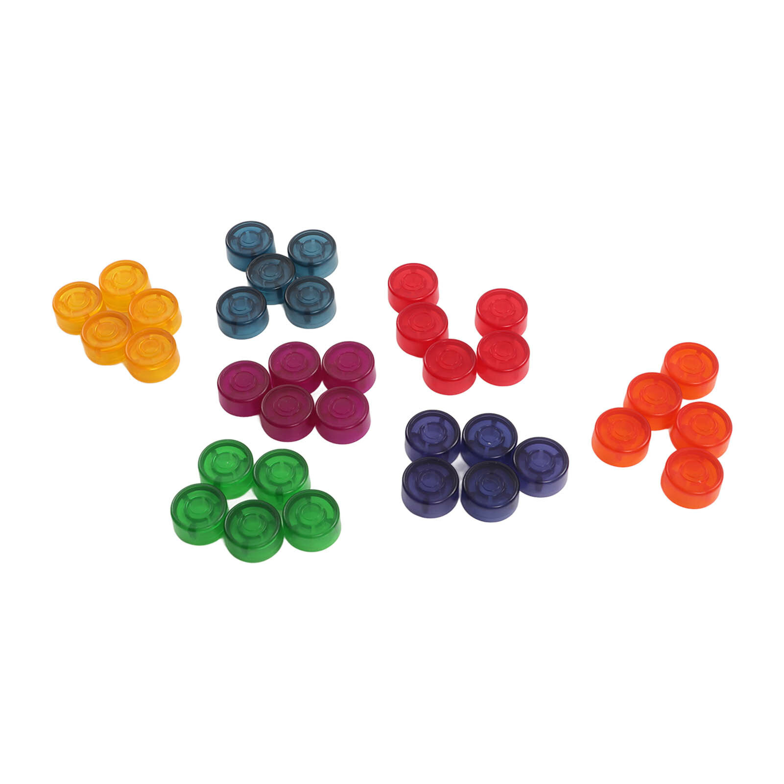 35 шт. ножной переключатель, педаль эффектов для гитары, кнопка для ногтей, многоцветный ночной светящийся стиль