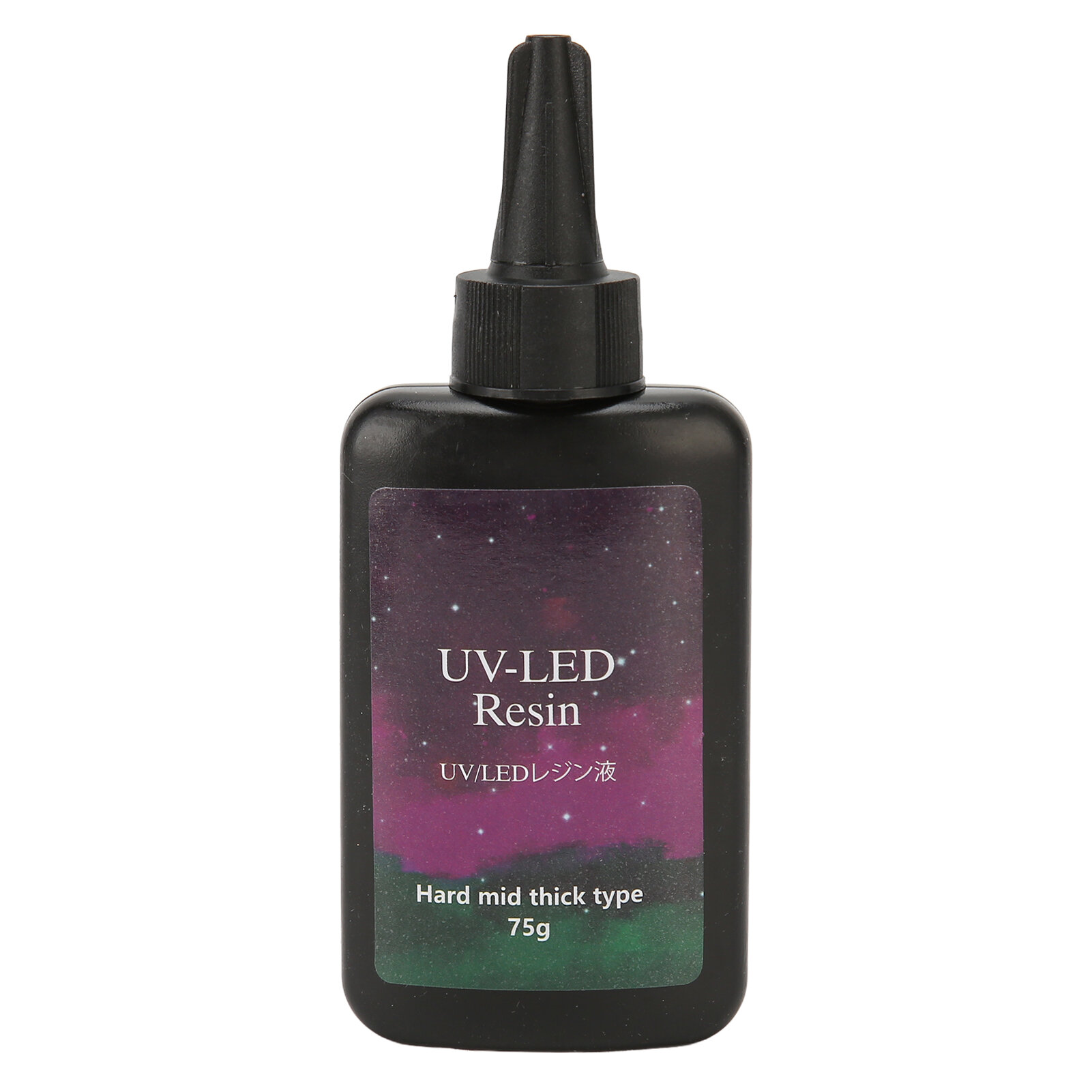 УФ-смола, прозрачная, быстросохнущая, без запаха, не желтеющая, широко используемая УФ-эпоксидная смола для самостоятельного изготовления ювелирных изделий, 75 г, средней консистенции, твердого типа