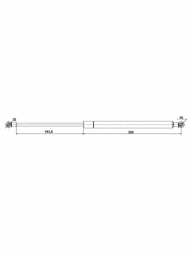 Газовый упор багажника SKODA 26117-003 FEBEST.