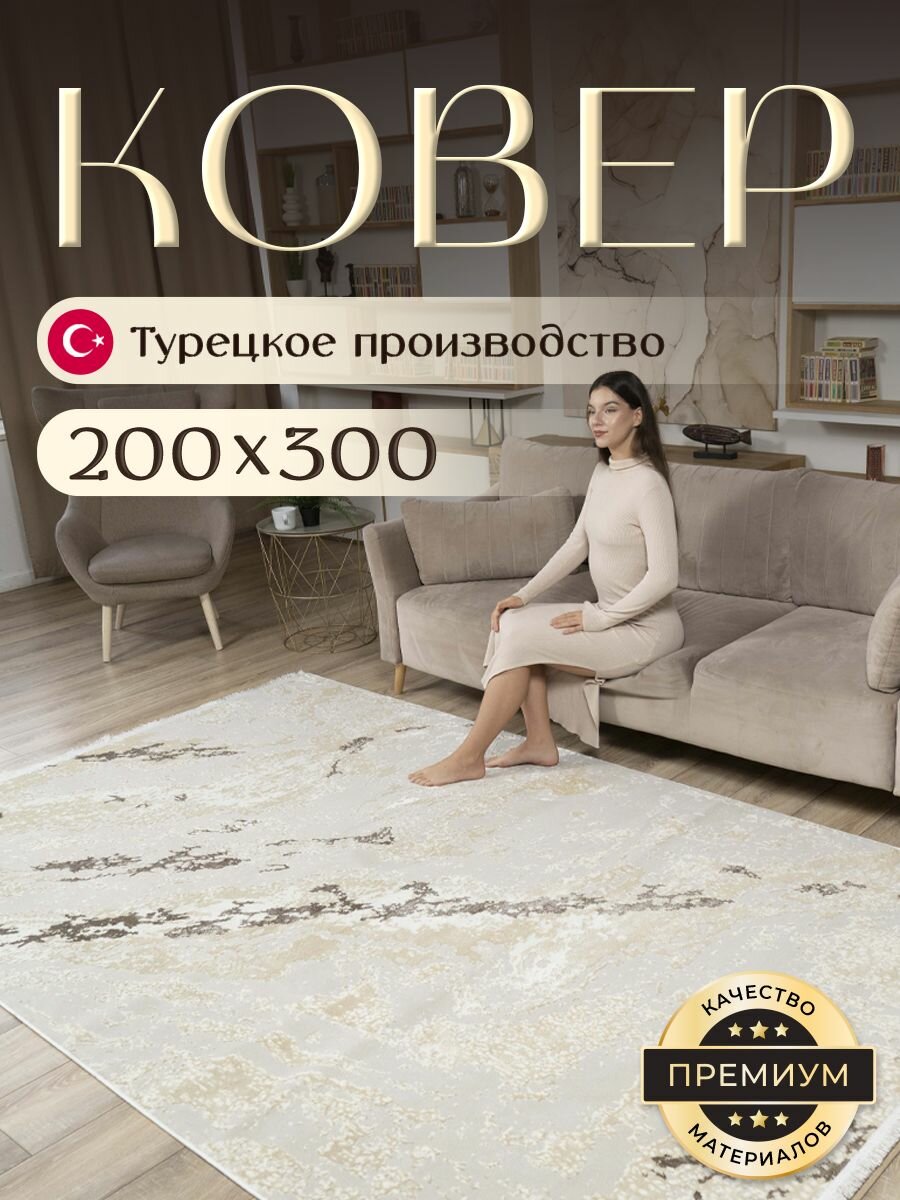 Ковер для комнаты на пол 200х300 см BARKS