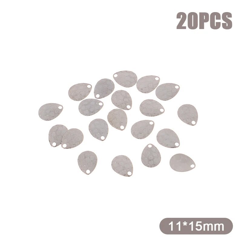 Блестящие лезвия для блесен Luya 20 шт.