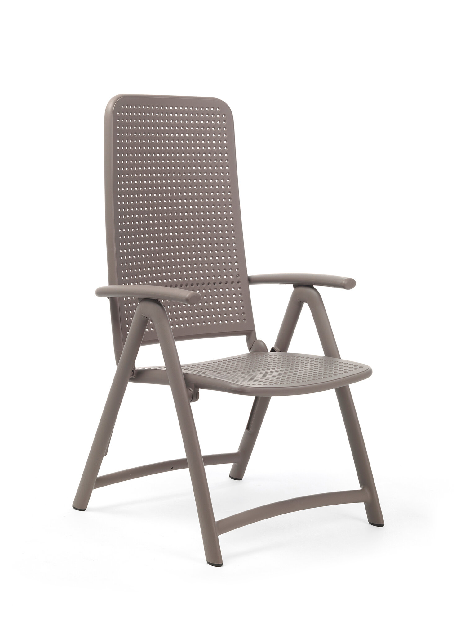 Складное кресло-шезлонг Nardi Darsena, Италия, для дачи, цвет тортора