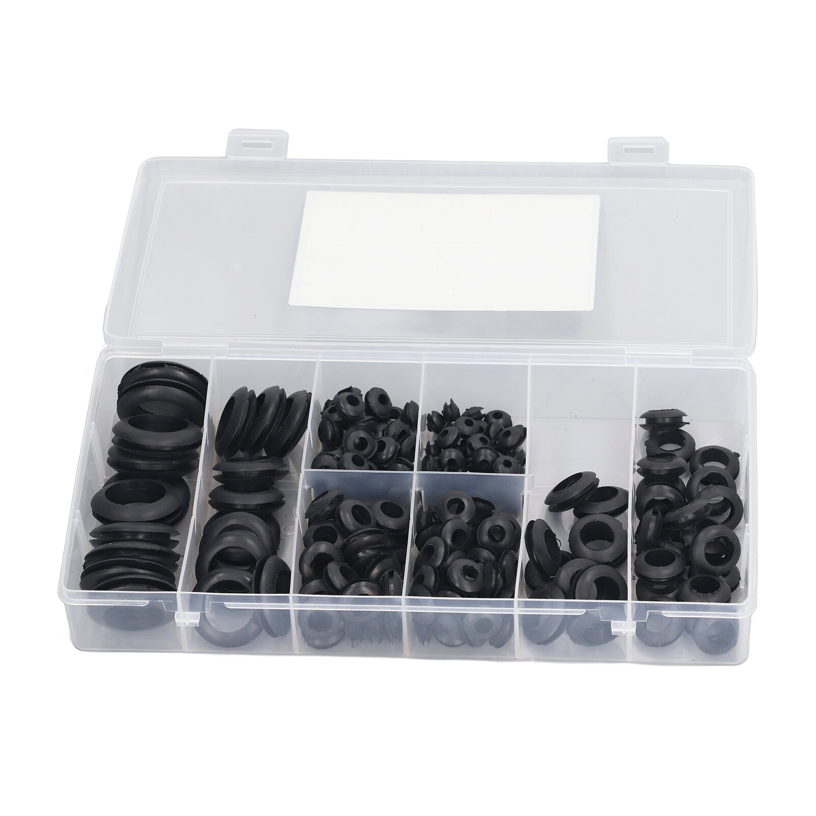 200 шт. резиновых уплотнительных колец для отверстий в перегородках, водонепроницаемые, маслостойкие, износостойкие, с кольцевой прокладкой.