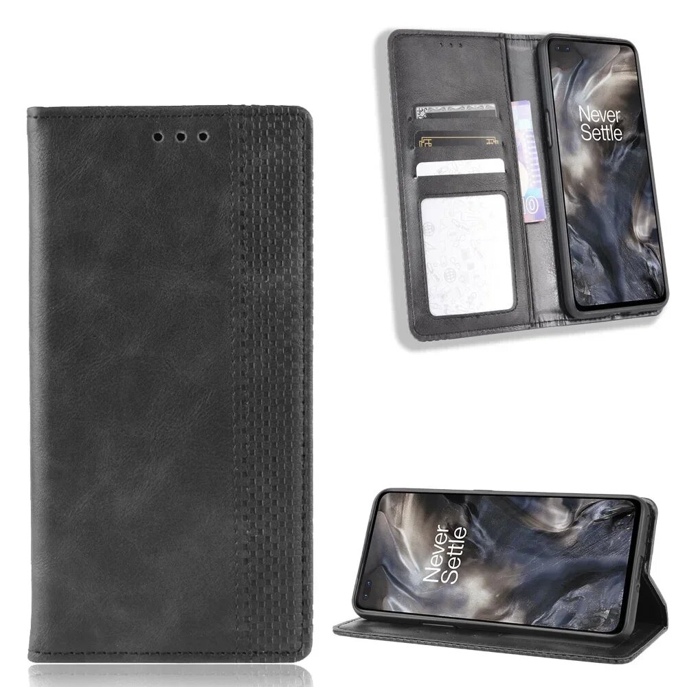 Realme P3 5G Neo7x Ретро флип-кожаный чехол Роскошный кошелек-держатель для книги Magent Full Cover для Realme 14 5G Neo 7X NEO7 X Сумка для телефона Черный, Flip Magnet Black, For Realme P3 5G