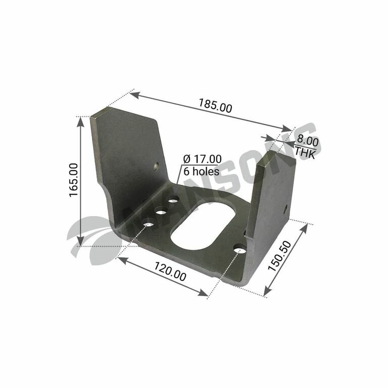Кронштейн камеры тормозной для БПВ арт 300418 MANSONS