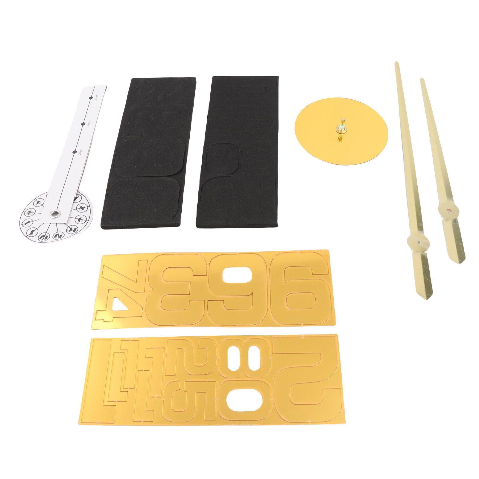 3D-часы настенные безрамные с подсветкой, с наклейками-цифрами, бесшумные, из акрила, без сверления, для гостиной, офиса, спальни, золотистые, 80 130 см