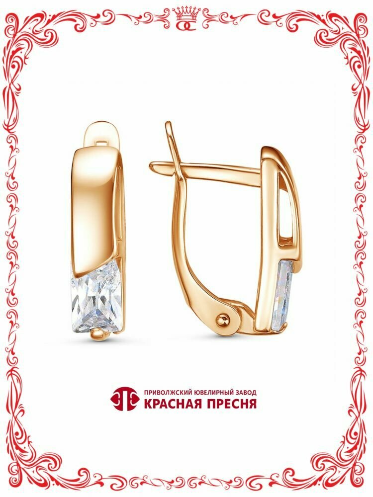 Серьги, фианит