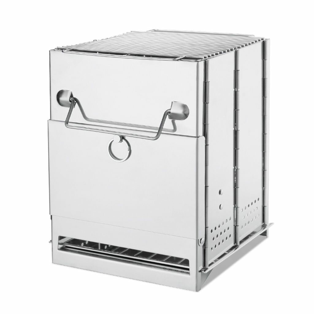 Мини-наружная дровяная печь, портативный складной стальной гриль для кемпинга, пикника, барбекю