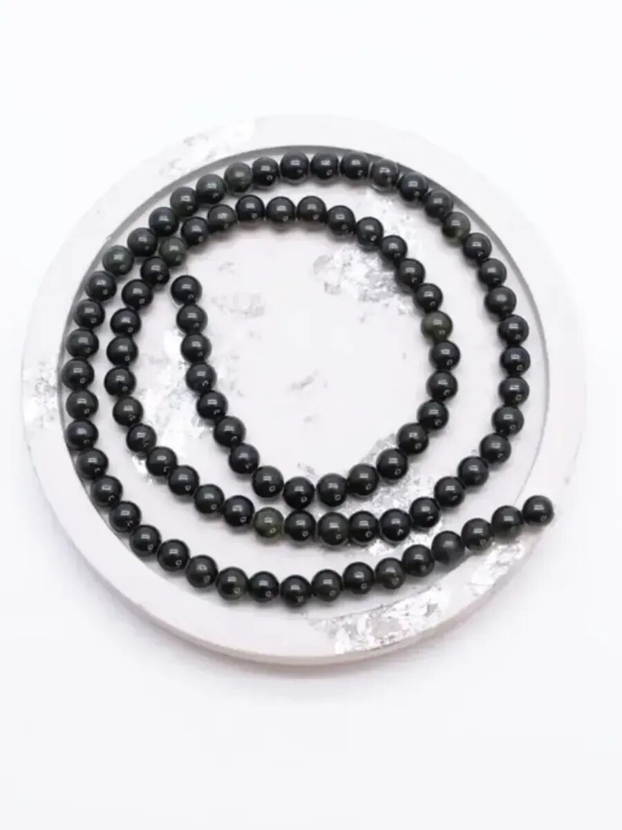 1400 Змеевик натуральный бусины 4 мм 1 шт гарантия качества