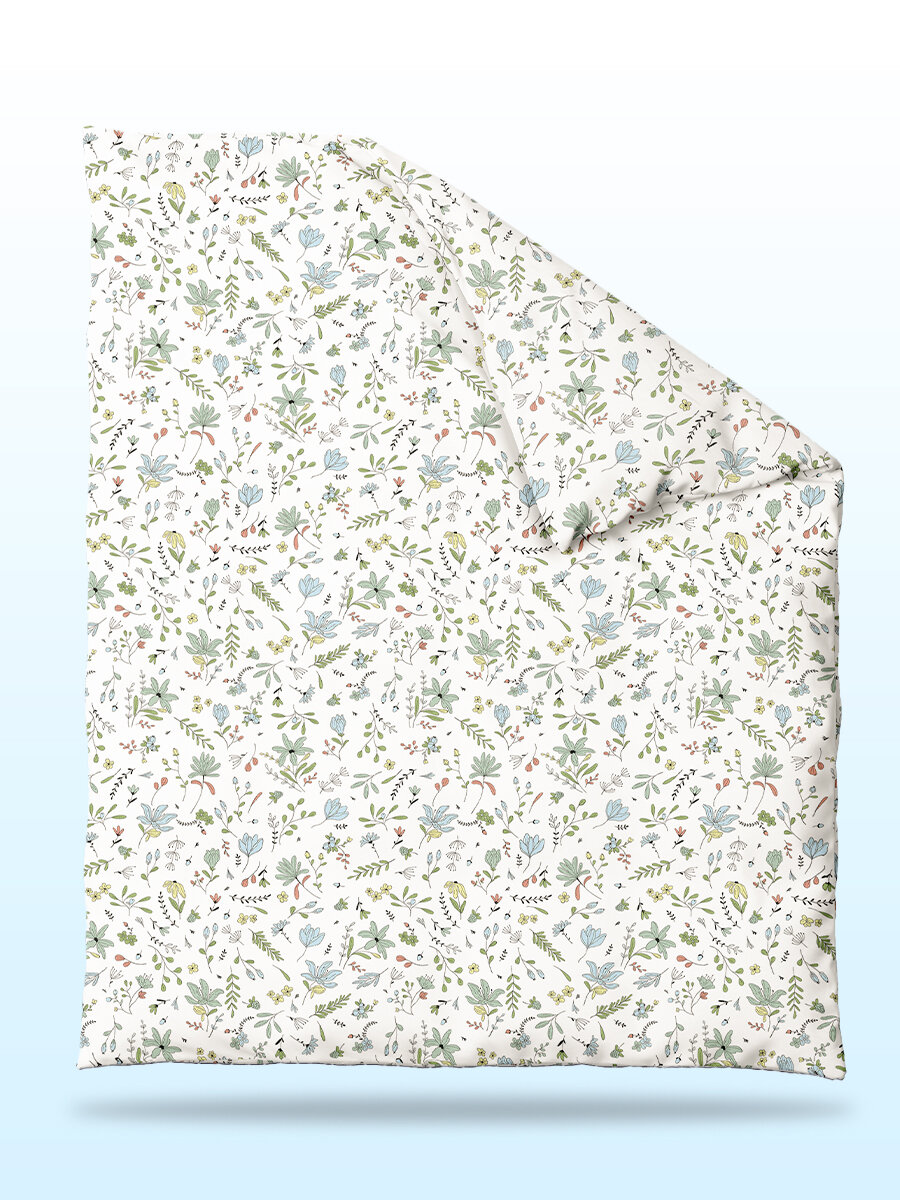 Пододеяльник Василиса Евро 200х215 см, Поплин, хлопок 100%, Либерти