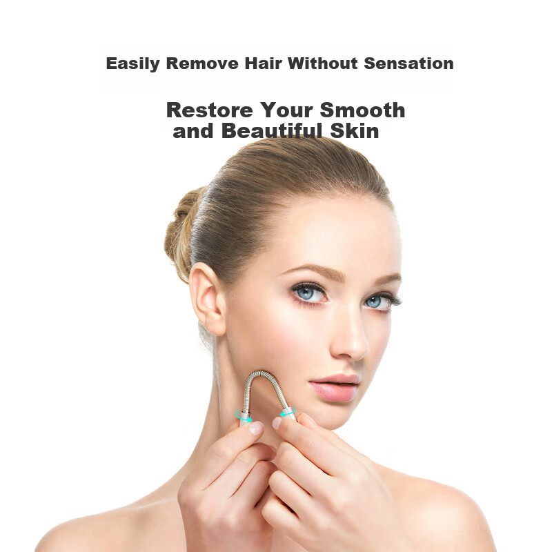 ZWILLING Stainless Steel Spring Facial Hair Remover Rotating Hair Plucker Facial Hair Removal Tool for Women