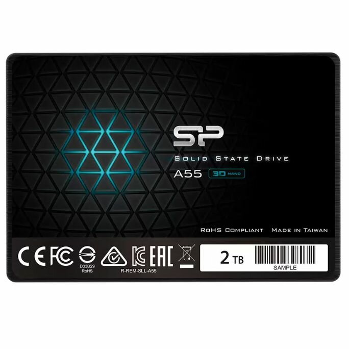 2 ТБ Внешний HDD Silicon Power A55 (A55) черный - 2.5", USB 3.0