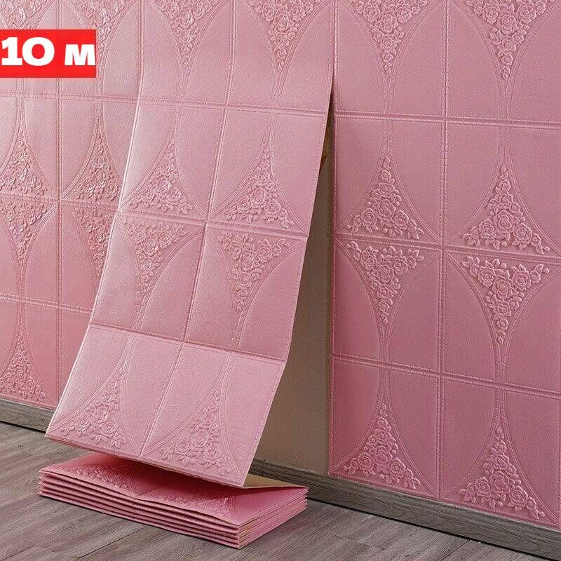 70cmx10m Панели Стеновые Самоклеющиеся . Интерьерные 3д Плитки Для Кухни И Ванной Декоративные Влагостойкие