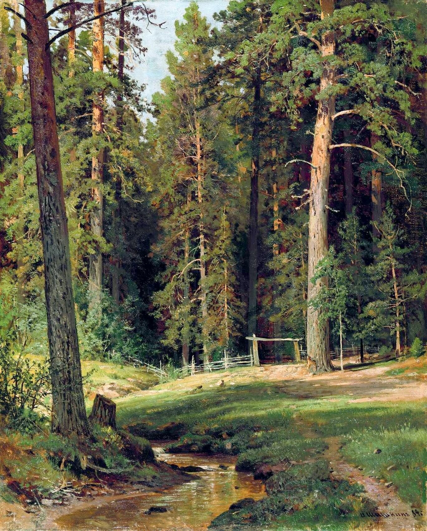 Картина Ивана Шишкина Опушка леса 48х60 см