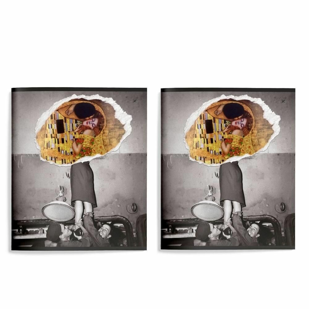 Lorex Тетрадь в клетку Postmodern, 48 л, формат А5, на скрепке, мякгая обложка, 2 шт.