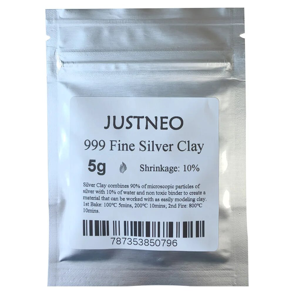 Серебряная глина JustNeo 999 пробы