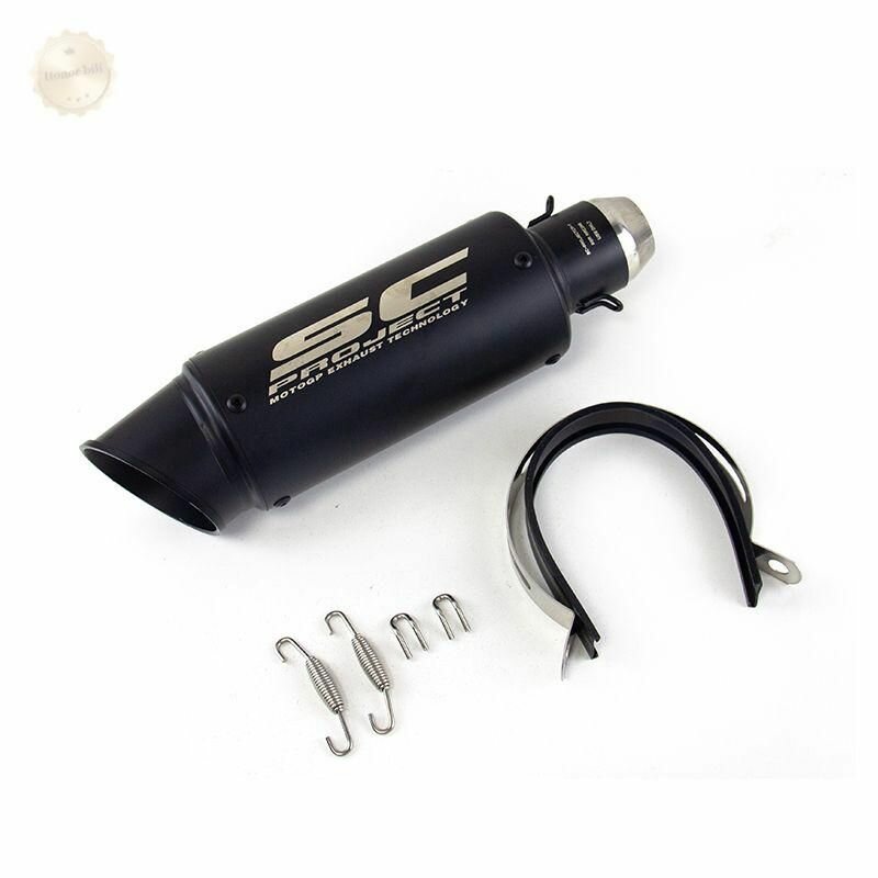 Универсальный выхлопной глушитель для мотоцикла SC PROJEC 300мм (черный)