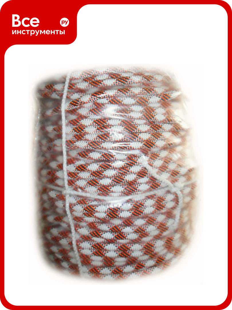 Страховочно-спасательная веревка, 48-прядная, Статика ВСС, бобина, 14мм х 50м АзотХимФортис