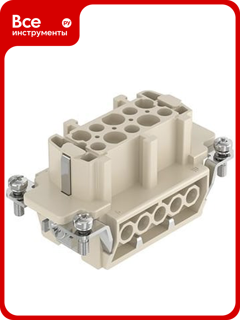 Контактная вставка BEISIT, разъем на 10 контакта (PIN) 16A, HE-010-F, пластиковая