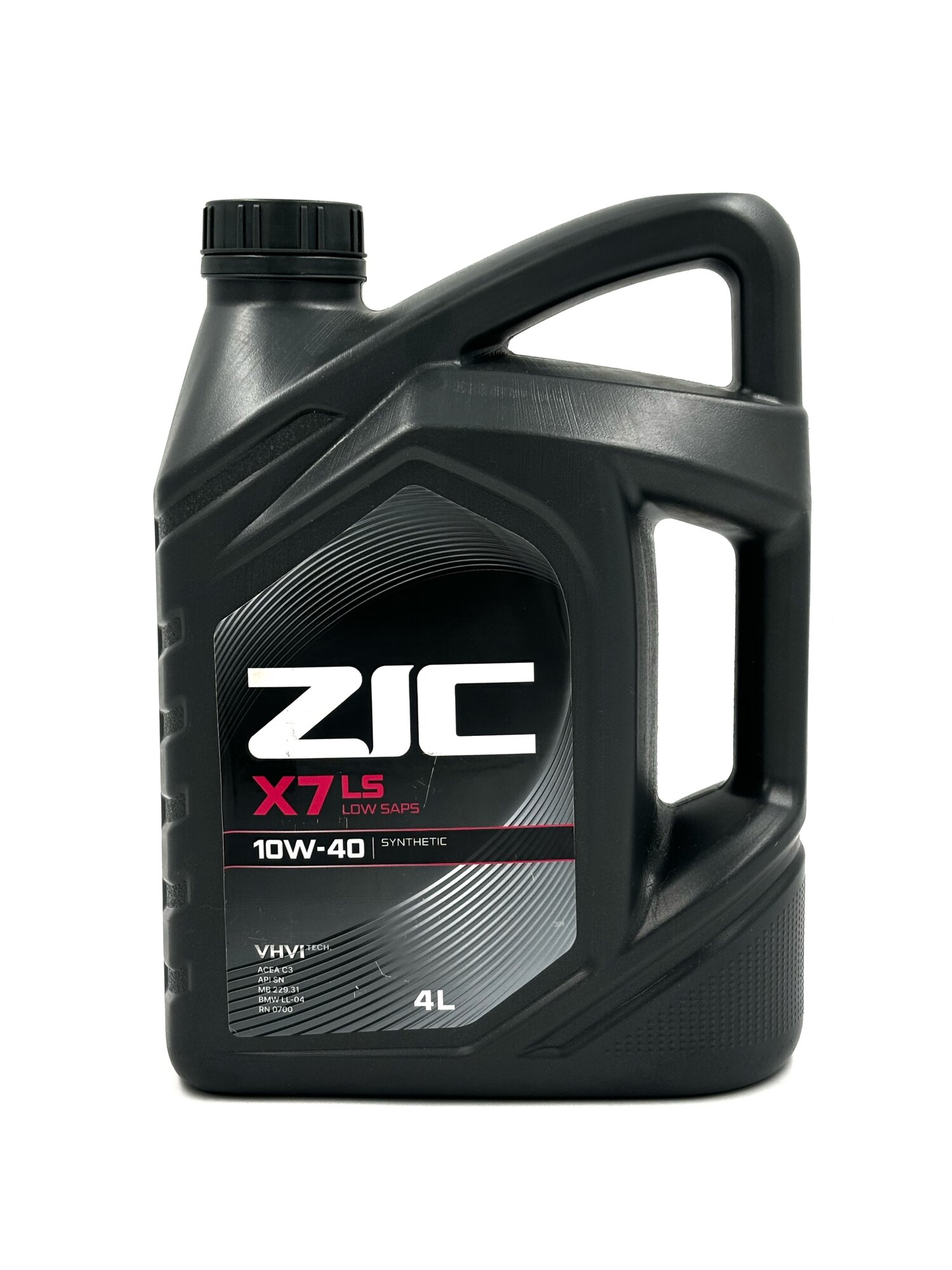Масло моторное ZIC X7 LS 10w-40, 4 литра, синтетическое, для авто