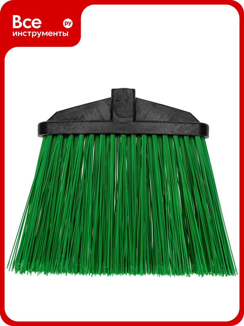 Плоская метла 38 см LUX Четыре сезона 70-0368, пластик, для использования на больших