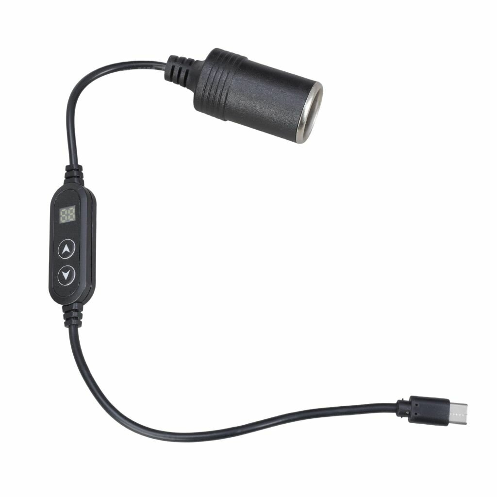 Адаптер питания usb, Линия PD типа A с гнездовым разъемом прикуривателя 9V12V15V24V цифровой дисплей